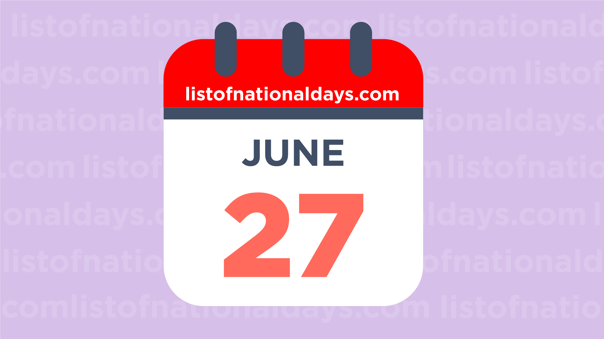 JUNE 27TH List Of National Days